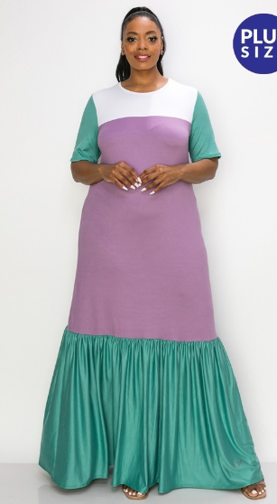 Cinnamon Colorblock Dress | Sugaz Kouture